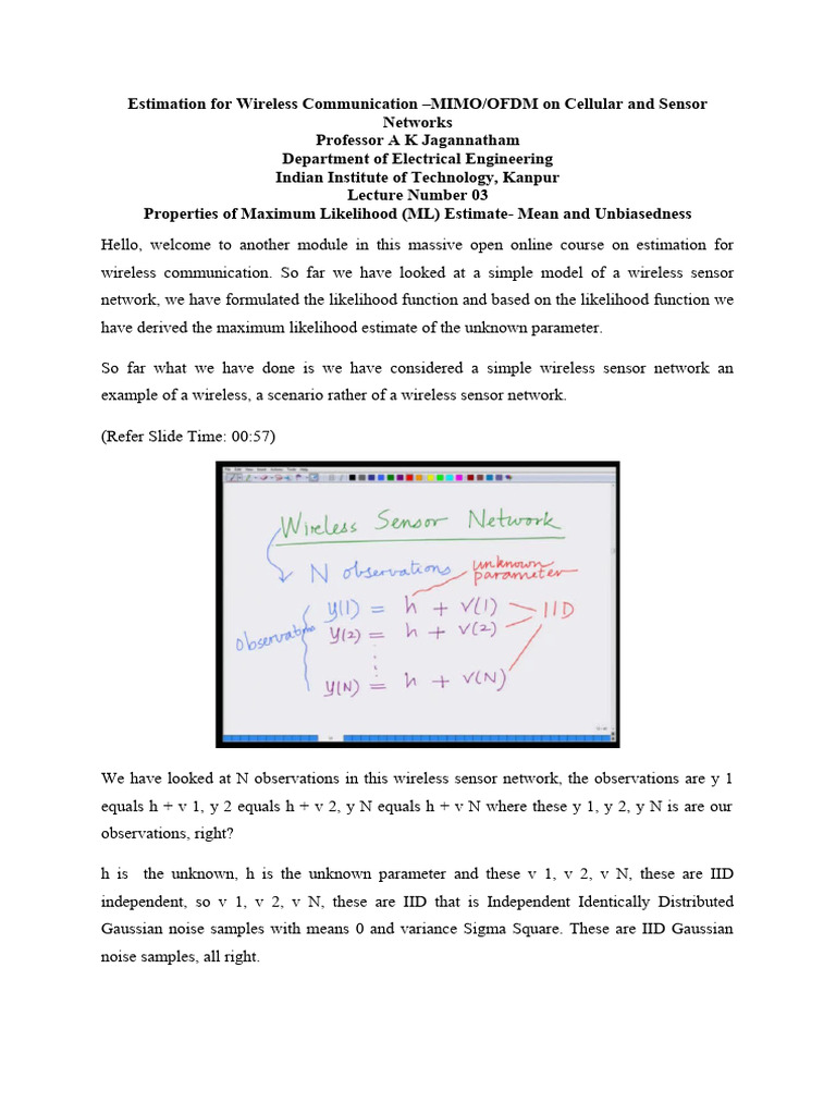 Estimation Material | PDF | Estimator | Bias Of An Estimator