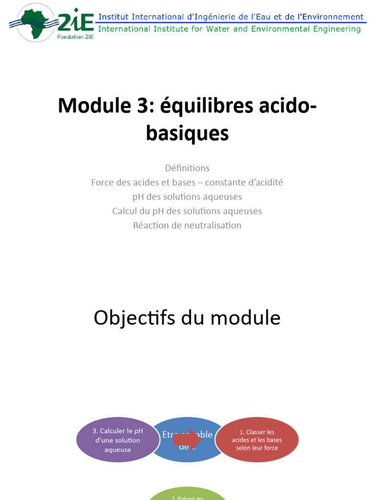 Equilibres Acido-Basique | PDF | Ph | Acide