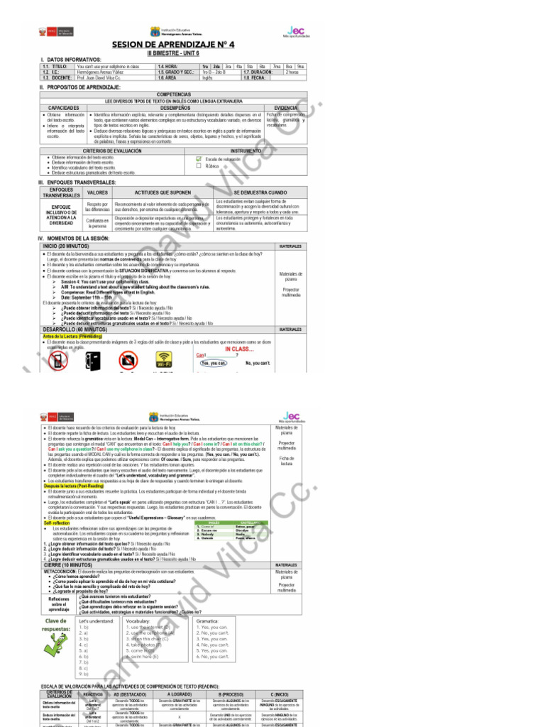 Sesion 4 Unid 7 | PDF