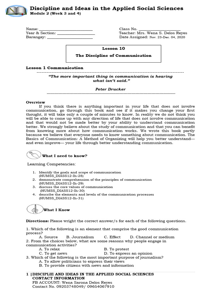 Week 3 and 4 | PDF | Communication | Journalism