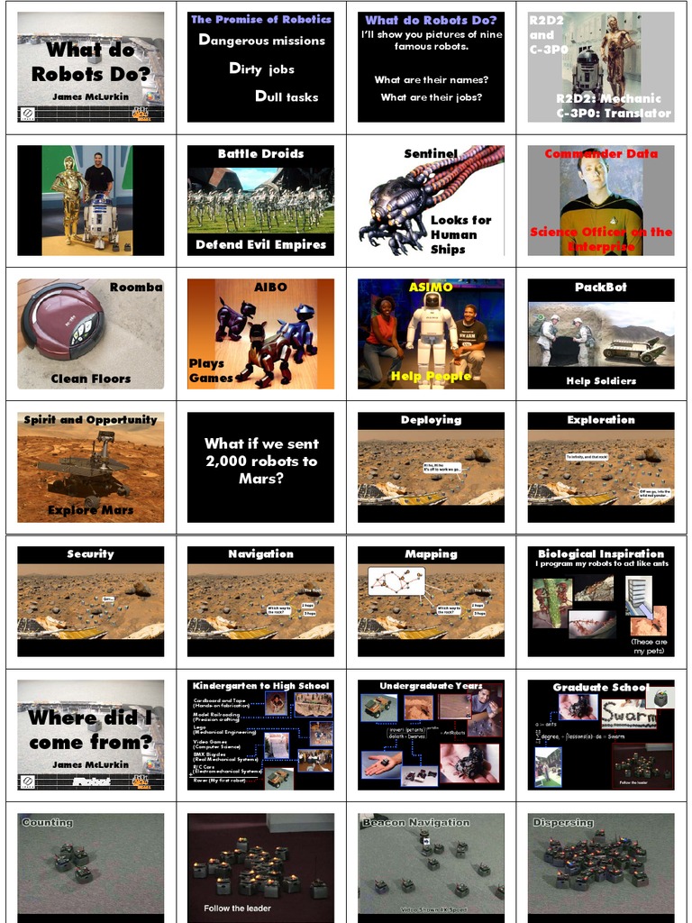 What Robots Do: Roles and Examples | PDF