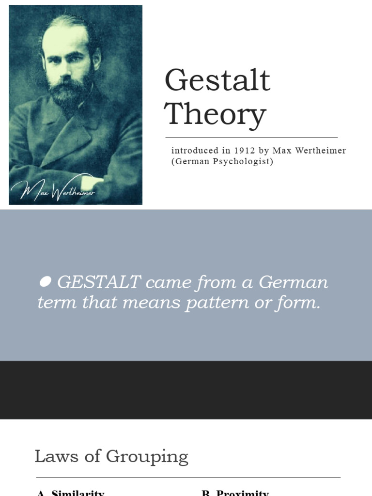 Gestalt Theory | PDF