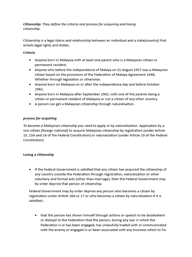 Citizenship Tutorial | PDF | Naturalization | Citizenship Citizenship Tutorial | PDF | Naturalization | Citizenship