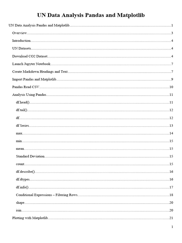 UN Data Analysis Pandas Matplotlib | PDF | Microsoft Excel | Computer File UN Data Analysis Pandas Matplotlib | PDF | Microsoft Excel | Computer File