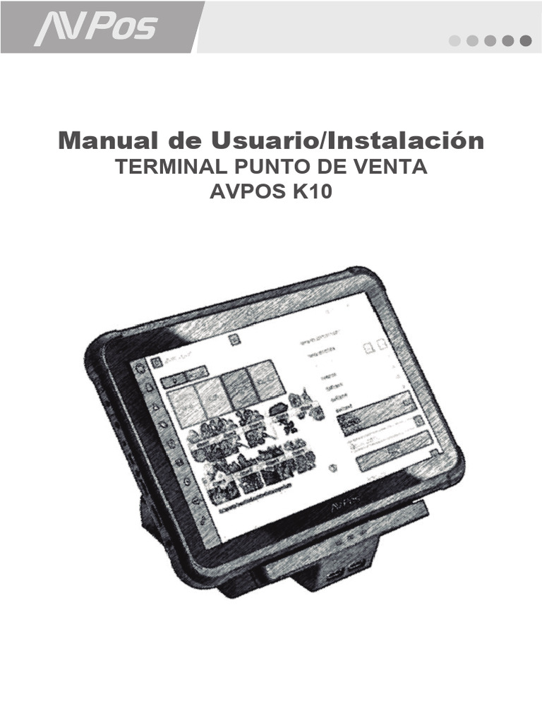 Avpos K10 | PDF | Terminal de computadora | Punto de venta