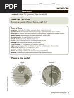 Unit 1, Chapter 1, Section 1, Guided Reading Workbook | PDF | Geography ...