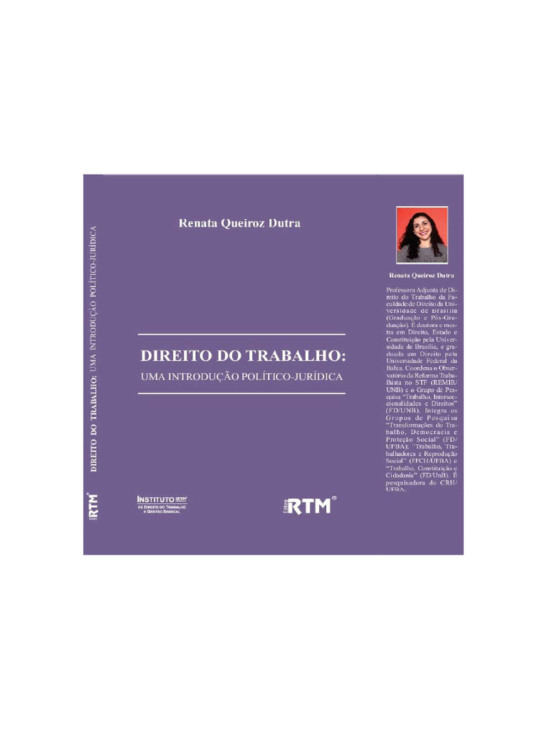 A Centralidade Do Trabalho. Renata Dutra | PDF