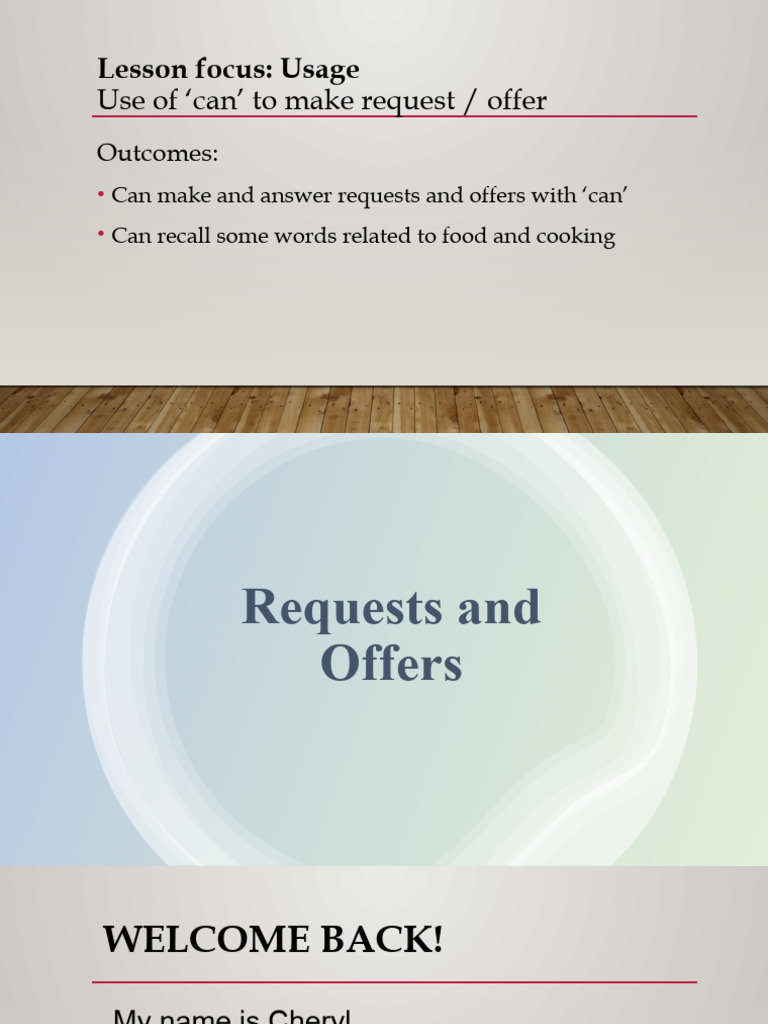 Requests and Offers in English | PDF | Western Cuisine | Food And Drink ...