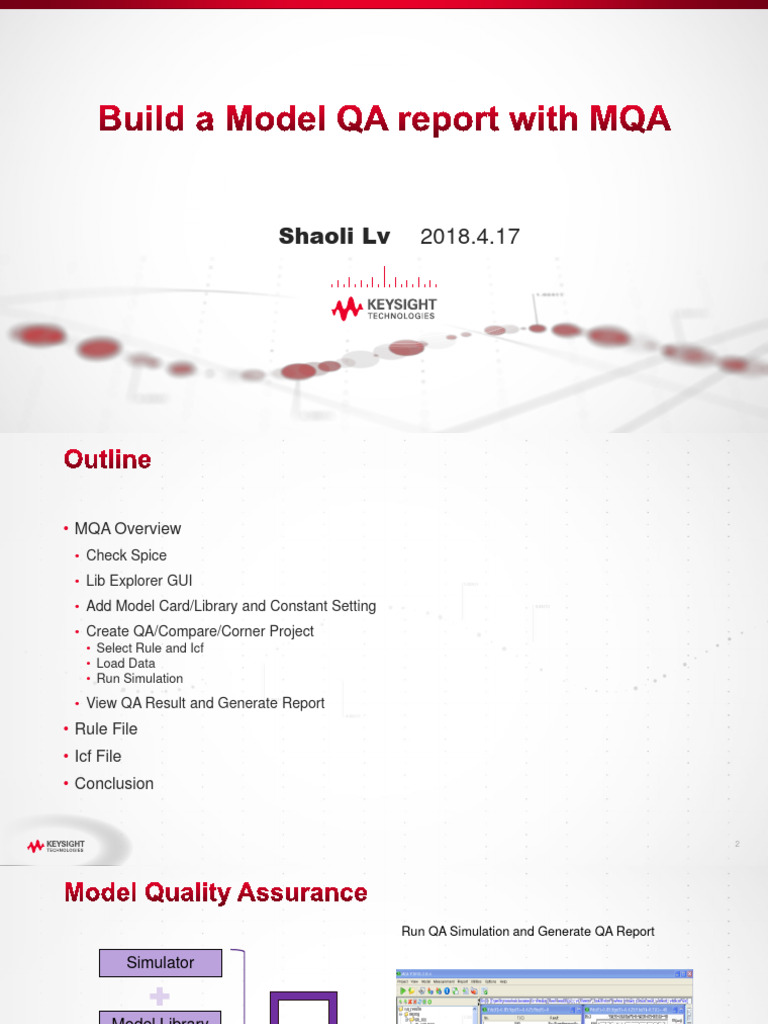 Build A Model QA Report With MQA | PDF | Function (Mathematics) | Spice Build A Model QA Report With MQA | PDF | Function (Mathematics) | Spice