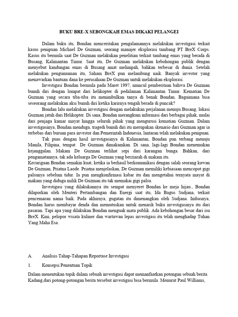 Bahan Essai Jur Investigasi | PDF