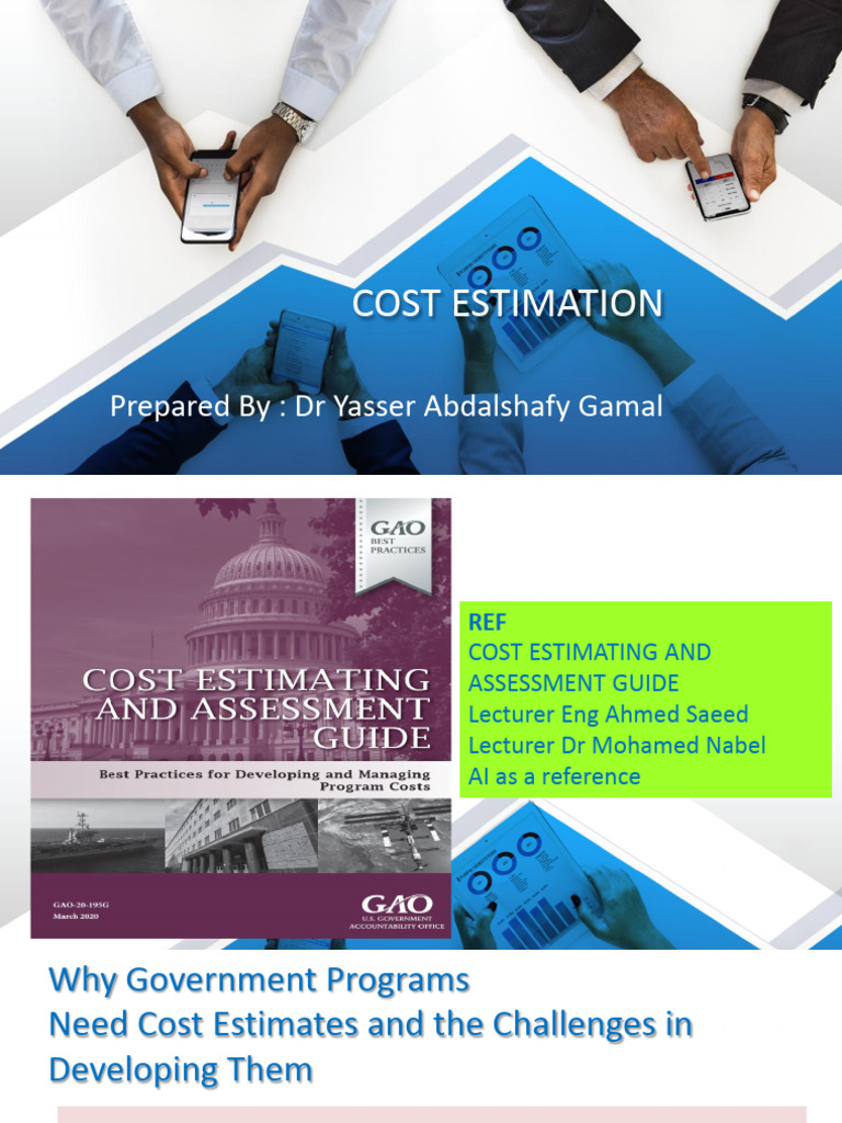 Lect 1 Cost Estimation Introduction | PDF | Estimation | Cost–Benefit ...