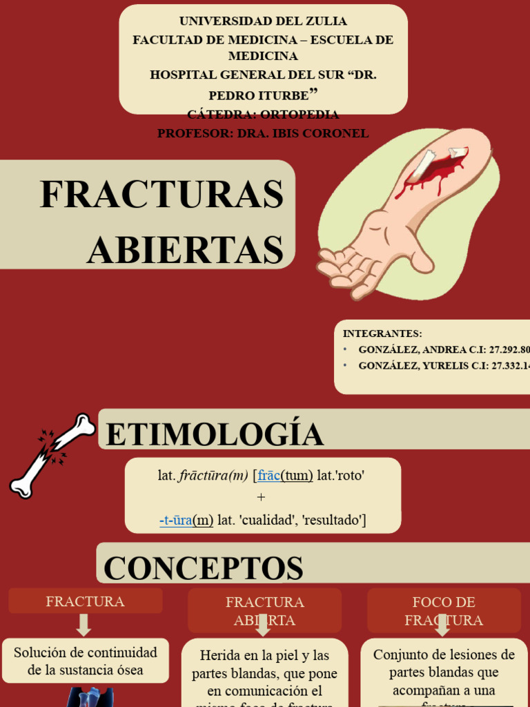 Fracturas Abiertas | PDF | Hueso | Lesión