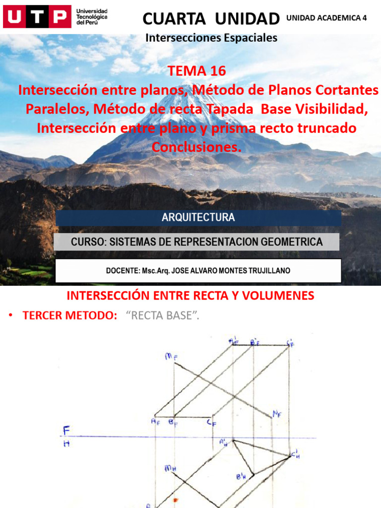 A - Interseccion de Recta Con Volumen Metodo de Recta Base | PDF ...