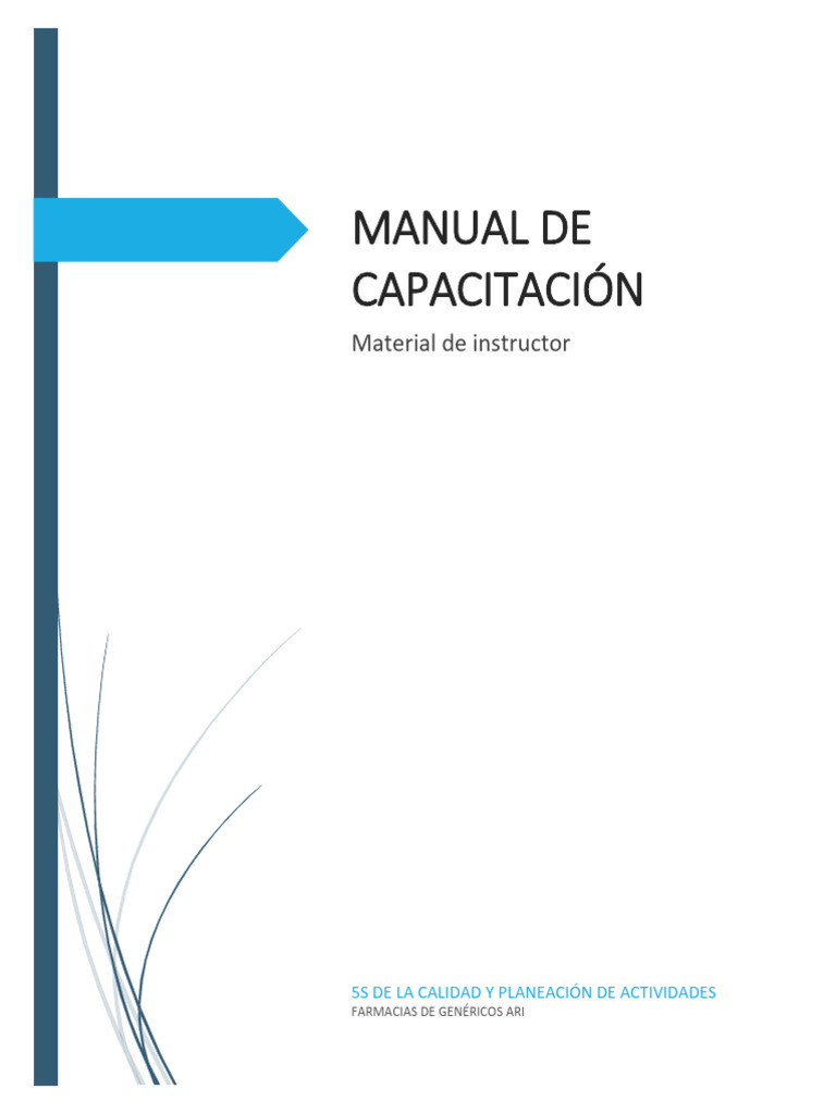 Manual de Capacitacion Material de Instr | PDF | Planificación | Business