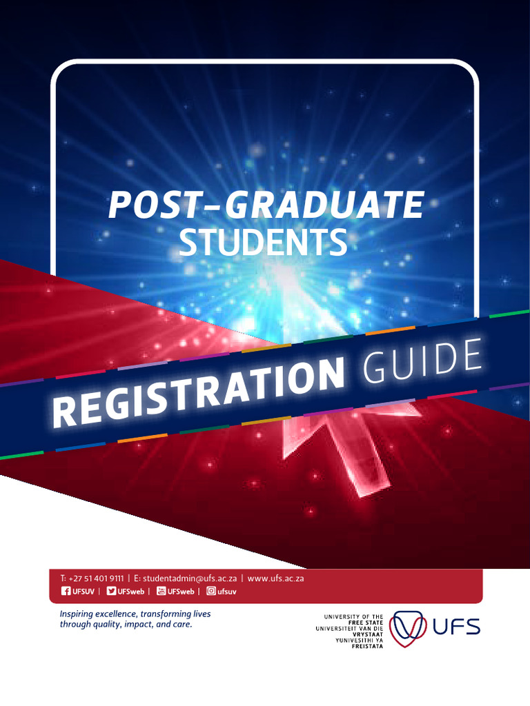 2023 Ufs Post Grad Students Guide | PDF | Postgraduate Education ...