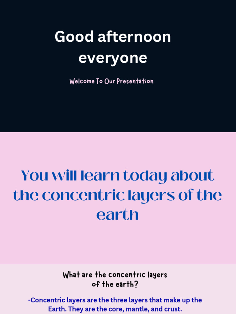 Group 1 Concentric Layer | PDF | Earth | Crust (Geology)