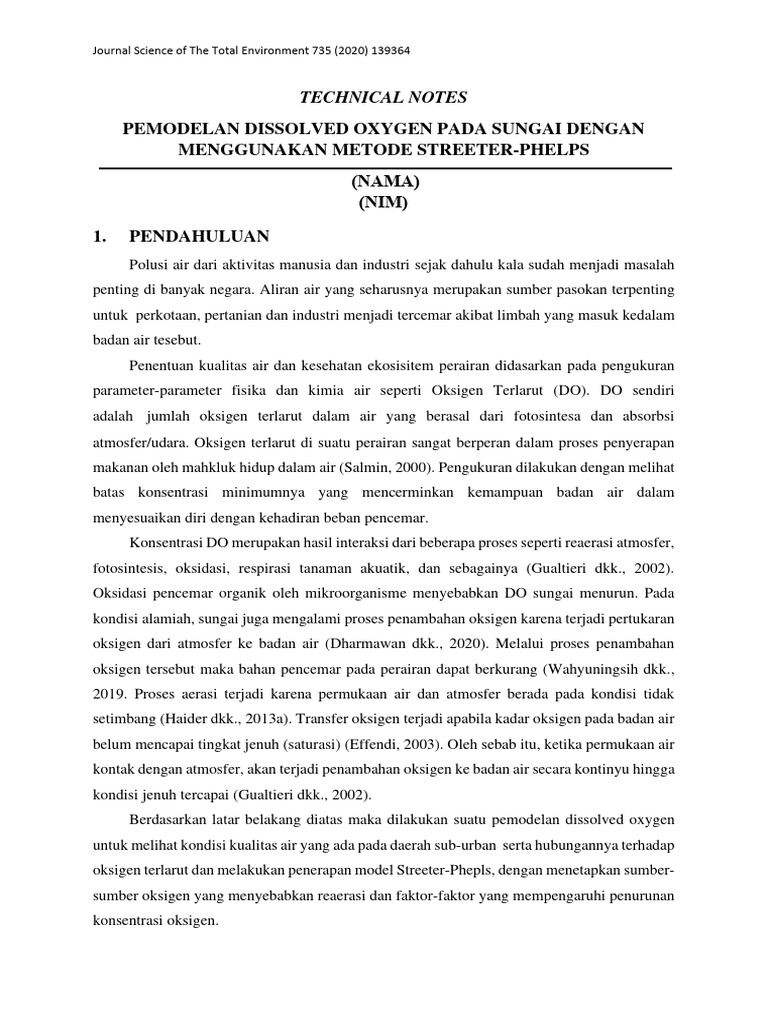 Contoh Technical Notes | PDF