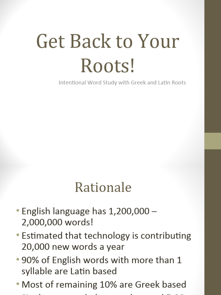 Understanding Roman Root Words | PDF | Latin | Roman Empire