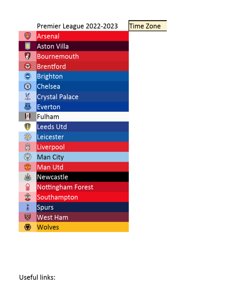 Premier League Interactive Table 2022-23 NM Final | PDF | Chelsea F.C ...