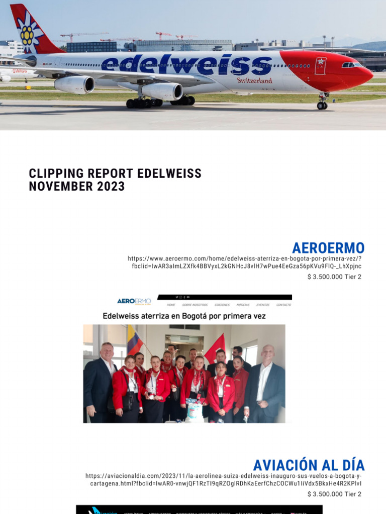 Clipping Report Edelweiss Noviembre 2023 | PDF