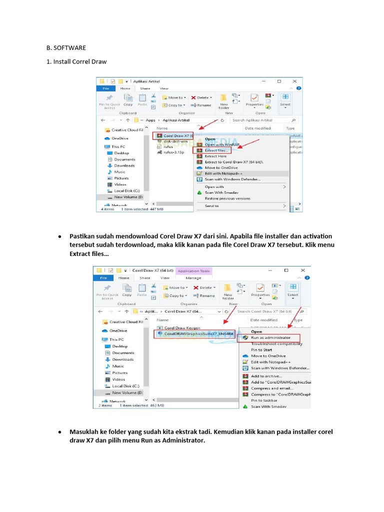 Install Correl Draw | PDF | Komputer | Bisnis