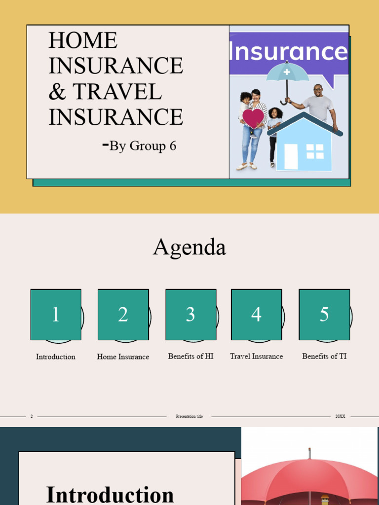 Group - 6 Home&Travel Insurance | PDF | Insurance | Home Insurance