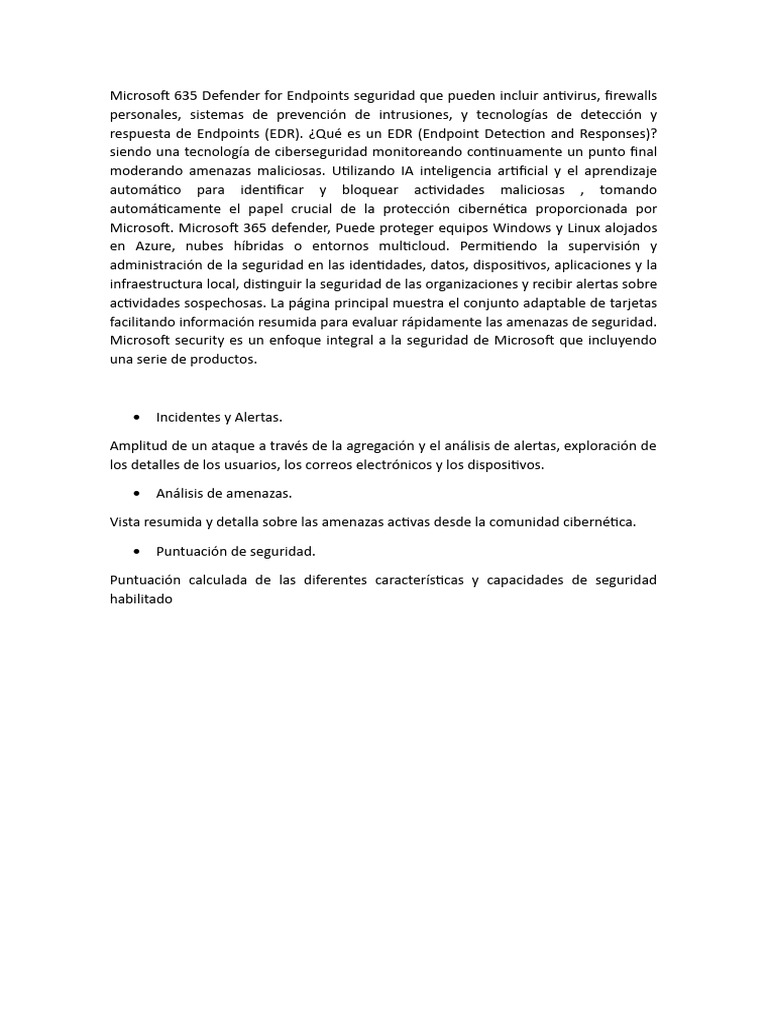 Seguridad Integral con Microsoft Defender | PDF | Microsoft Windows ...