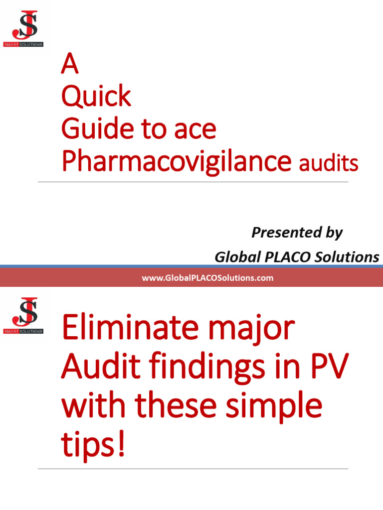 A Quick Guide To PV Audits | Download Free PDF | Audit | Pharmacovigilance