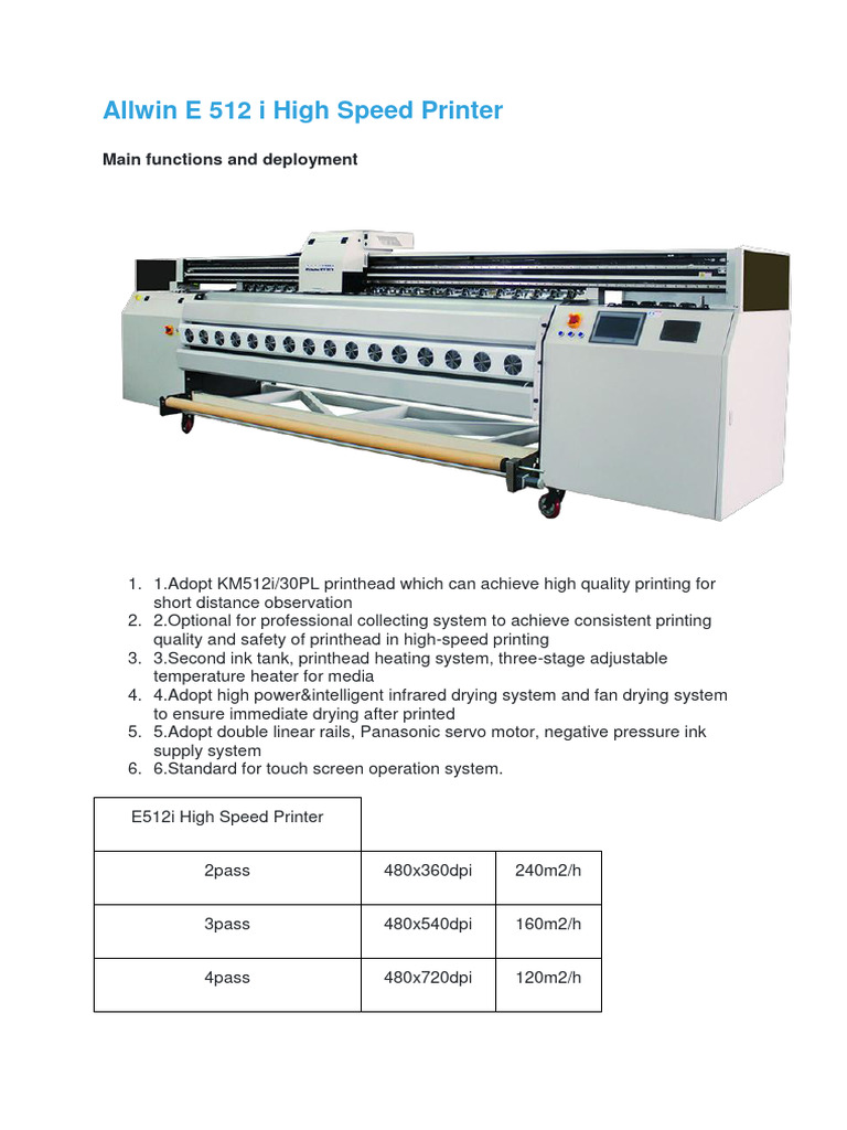 Allwin E 512 I | PDF