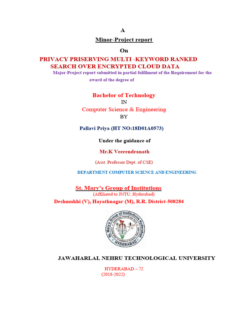 Privacy Priserving Multi - Keyword Ranked Search Over Encrypted Cloud Data | PDF | Java ...