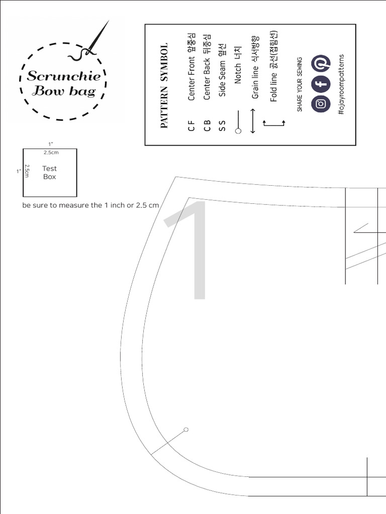 A4-OJAYROOM-SCRUNCHIE BAG PATTERN - OJBG0005 - Updated | PDF