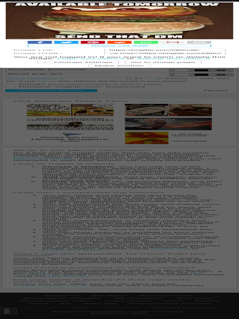 Meme Generator - Imgflip | PDF | Computers