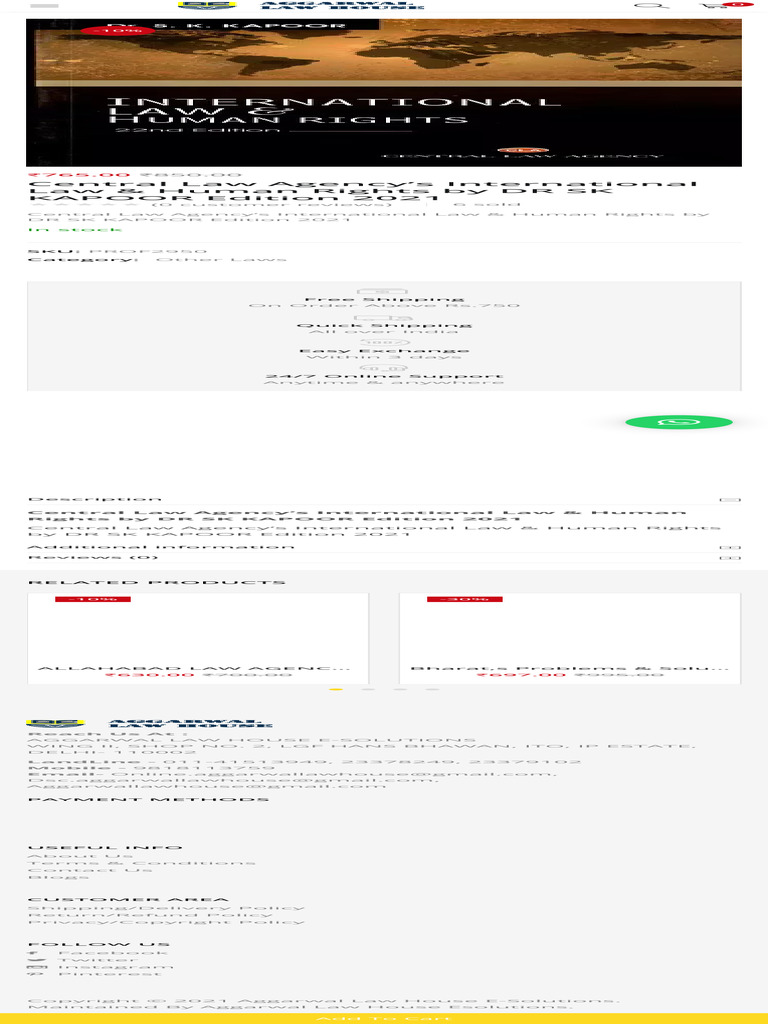Central Law Agency's International Law & Human Ri | PDF | Business | Law