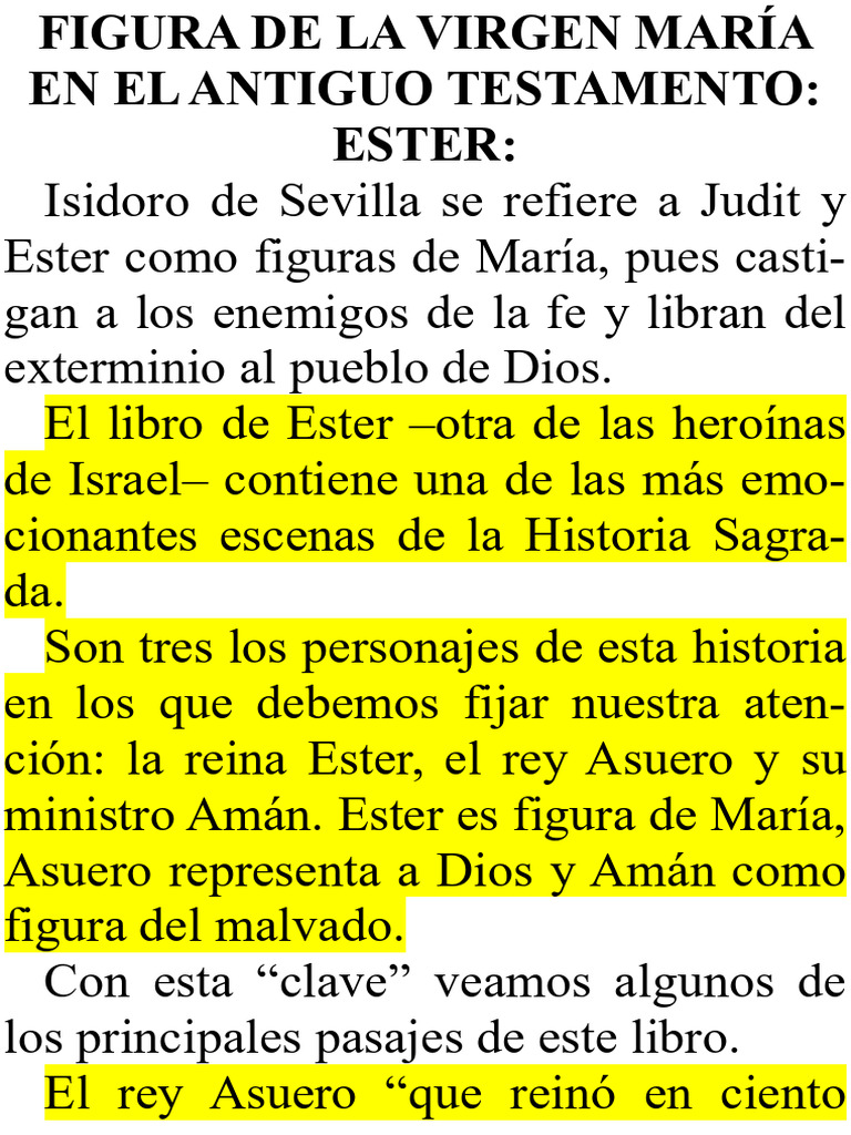 Figuras de Maria en El AT - Ester 2023 | PDF | Esther | Gente del ...