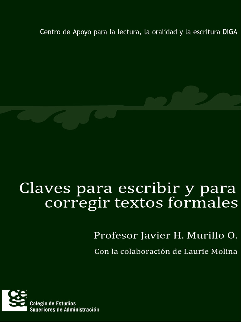 Claves para Escribir y para Corregir Textos Formales | PDF | Coma ...