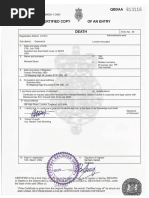 Certification of Death UK OSCE Guide | PDF | Death | Coroner