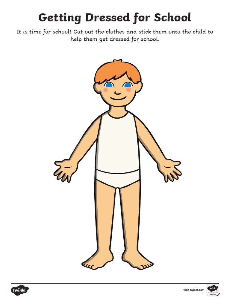 T T 2547927 Getting Dressed For School Paper Dolls Activity Ver 2 | PDF ...