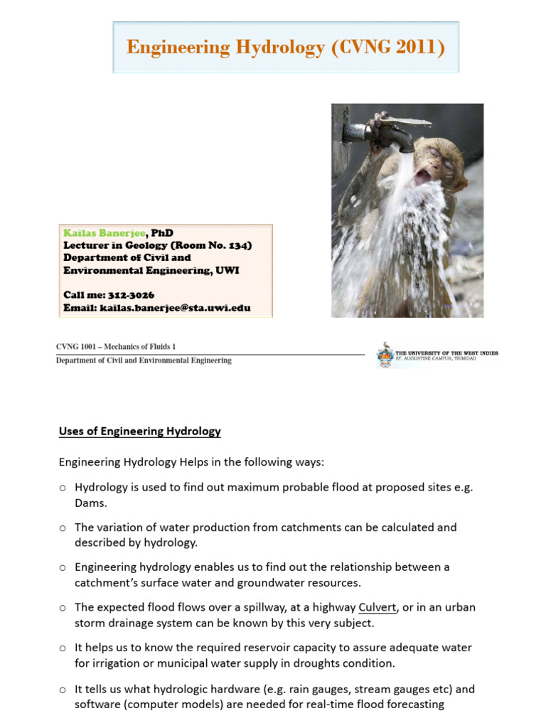 Lecture 1 - Introduction | PDF | Aquifer | Groundwater Lecture 1 - Introduction | PDF | Aquifer | Groundwater