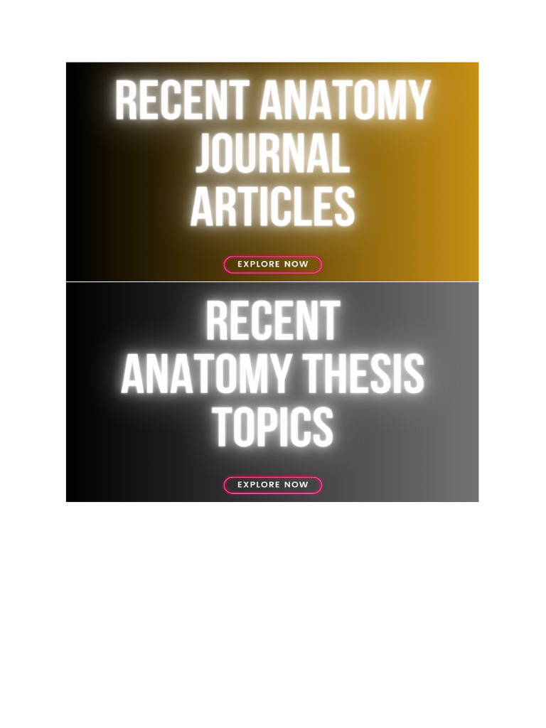 Anatomy Journal | PDF