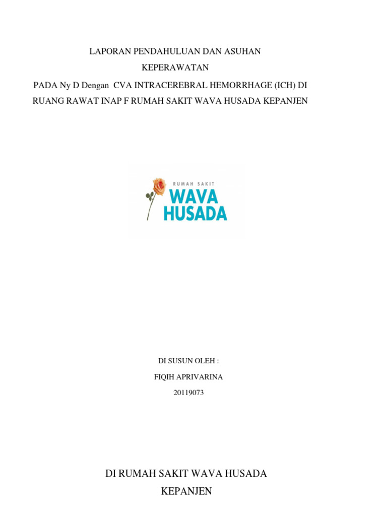 LP CvA Intracerebral Hemorrage | PDF