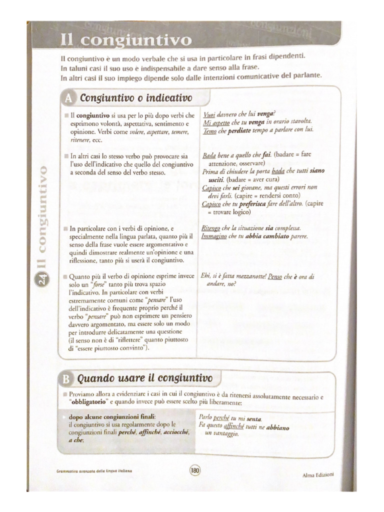 Il Congiuntivo | PDF