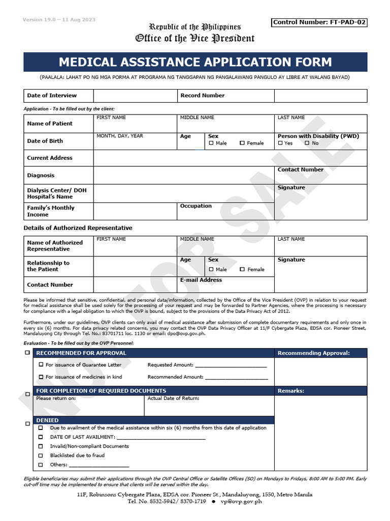 0811 Ma App Form Version 190 1 | PDF | Identity Document | Health Sciences