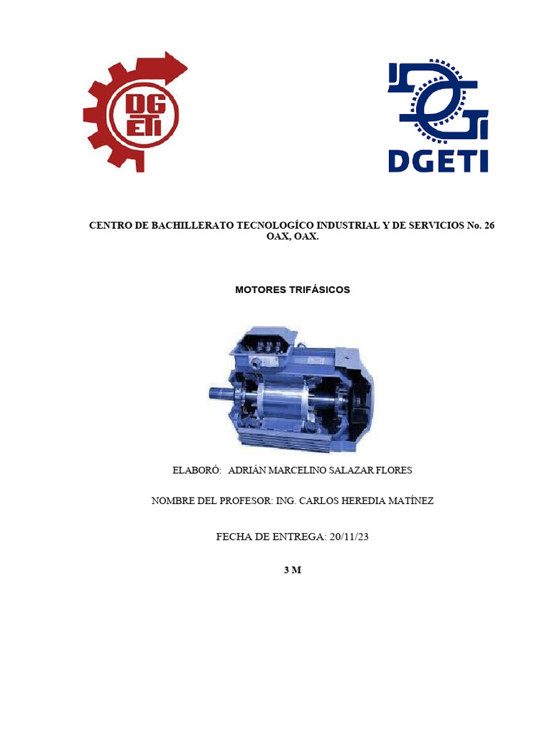 Motores Trifásicos | PDF | Motor eléctrico | Ingenieria Eléctrica