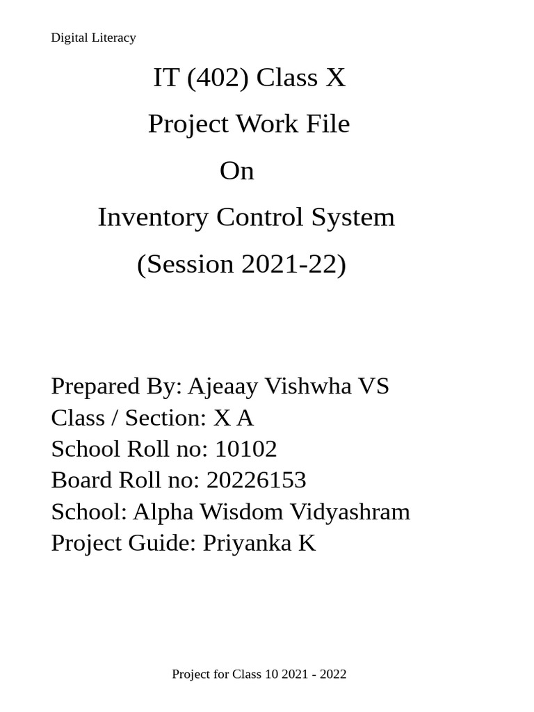 IT Project | PDF | Information Technology Management | Information Technology