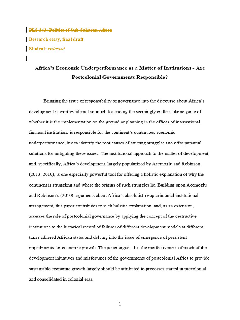 Sample 2 | PDF | Structural Adjustment | Economic Growth