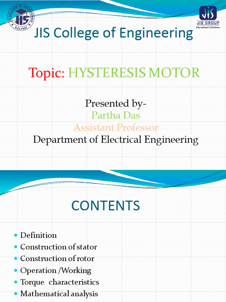 Hysteresis Motor | PDF | Electric Motor | Electricity