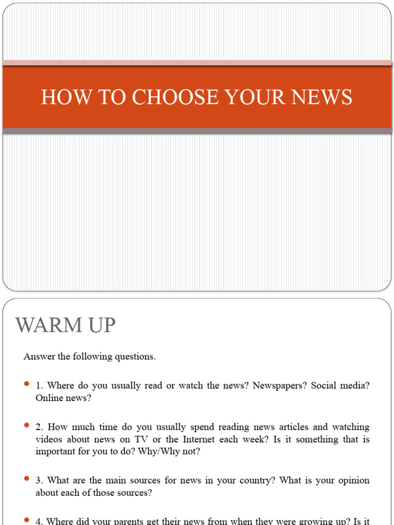 How To Choose Your News | PDF | News | Social Media