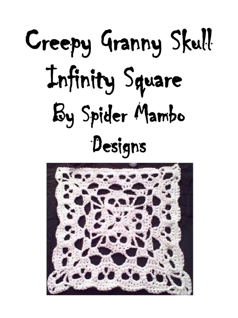 Infinity Square Creepy Skull | PDF | Crochet | Crafts