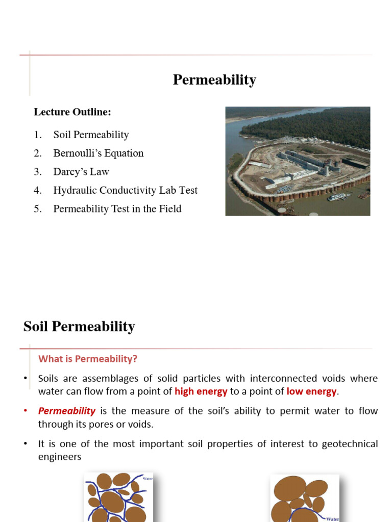 Permeability Notes1 | PDF | Soil Mechanics | Permeability (Earth Sciences)