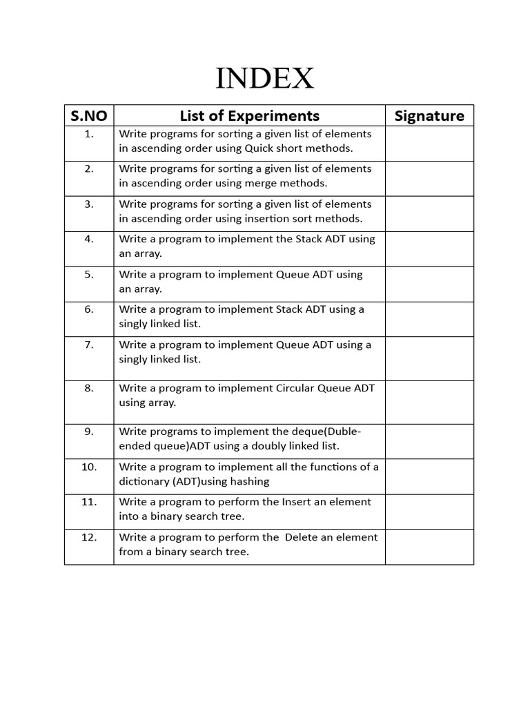 INDEX Dsa | PDF | Computers